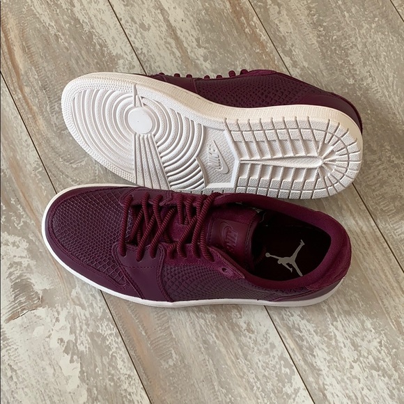 Nike | Shoes | Nwt Nike Air Jordan Retro Bordeaux Snakeskin | Poshmark